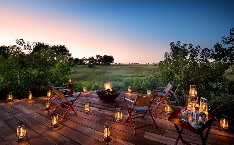 Duba Plains Camp, Okavango Delta in Botswana